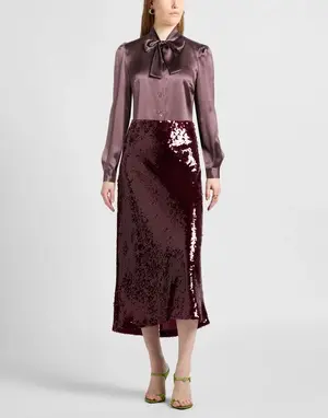 Dolce & Gabbana Satin Bow Collar Blouse