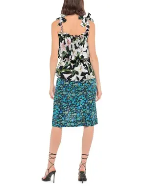 Dolce & Gabbana Sleeveless Peplum Top With Floral Print