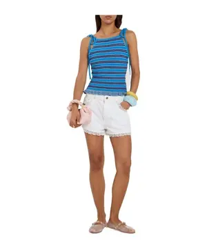 GANNI Minimalist Solid-color Shorts
