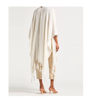 Brunello Cucinelli Striped Shawl With Tassels