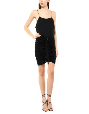 Burberry Solid Color Elastic Waist Midi Skirt