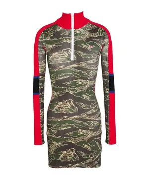 DIESEL® Camouflage Pattern Bodycon Dress