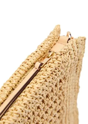 Tory Burch Woven Straw Clutch