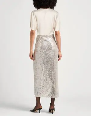 Isabel Marant Étoile Solid Color Satin Short Sleeve Top