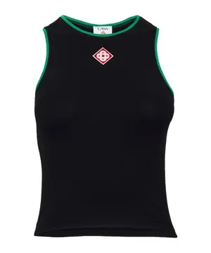 Casablanca Logo Patch Vest - Black