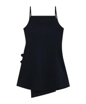 We11Done Paneled Logo Plaque Dress