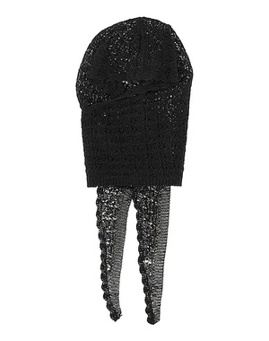 GANNI Lightweight Knitted Solid Color Beanie - Black