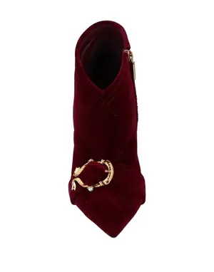 Dolce & Gabbana Velvet Ankle Boots