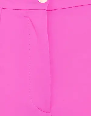 Dolce & Gabbana Solid Color Stretch Loose-fit Trousers