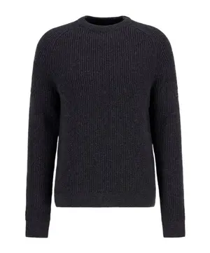 Barbour Long-sleeved Crew Neck Pullover - Charcoal