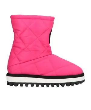 Dolce & Gabbana Quilted Round-toe Platform Boots