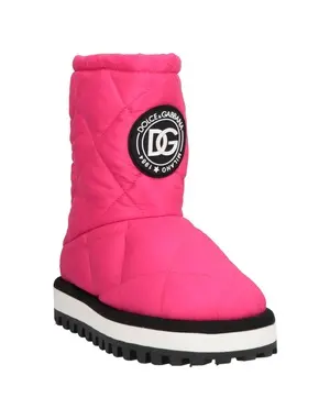 Dolce & Gabbana Quilted Round-toe Platform Boots