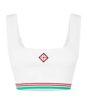 Casablanca Logo Seamless Vest - White