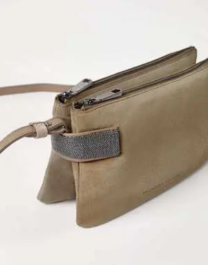 Brunello Cucinelli Mini Essence Crossbody Bag - Brown