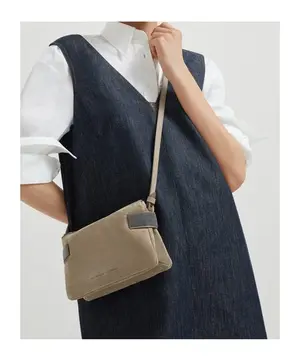 Brunello Cucinelli Mini Essence Crossbody Bag - Brown