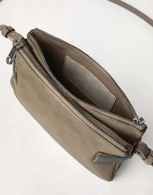 Brunello Cucinelli Mini Essence Crossbody Bag - Brown