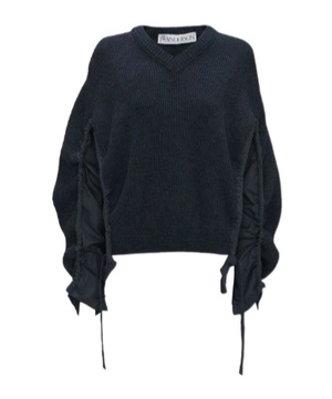 J.W.ANDERSON Ruched-detail Wool-blend Jumper