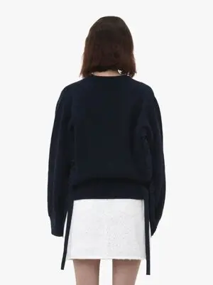 J.W.ANDERSON Ruched-detail Wool-blend Jumper