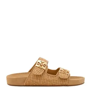Tory Burch Mellow Raffia Sliders