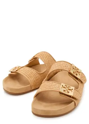 Tory Burch Mellow Raffia Sliders