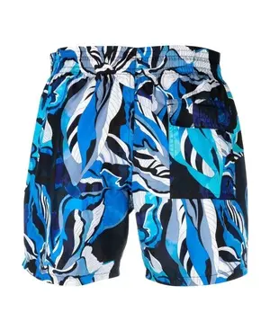 Etro Graphic Print Drawstring Swim Shorts