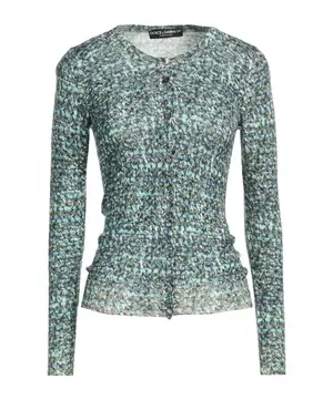 Dolce & Gabbana Colorful Lightweight Wool Knit Sweater - Gray