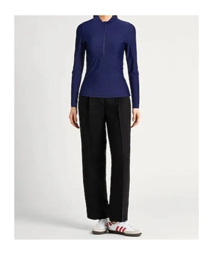Tory Burch Half-zip Long Sleeve T-shirt