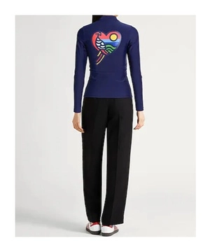Tory Burch Half-zip Long Sleeve T-shirt