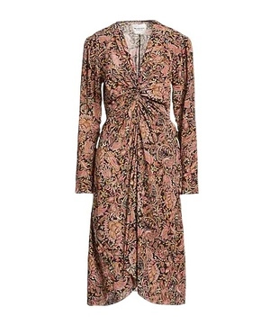 Isabel Marant Étoile Paisley Print Gathered Midi Dress