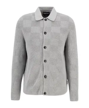 Barbour Long-sleeved Knitted Cardigan - Grey