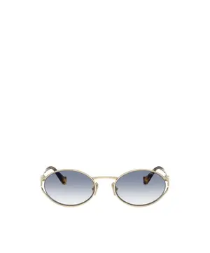 Miu Miu Oval Metal Sunglasses - Multicolor