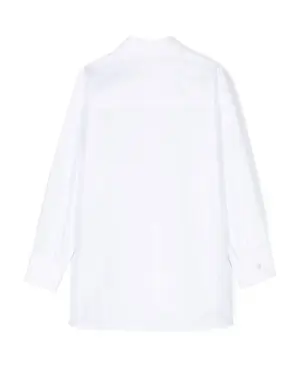 Balmain Logo Print Cotton Shirt