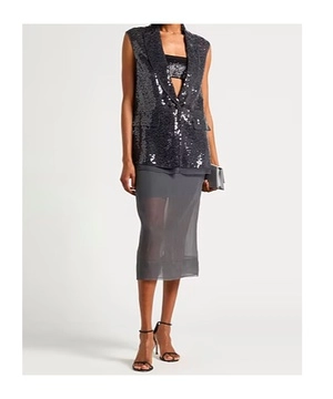 Brunello Cucinelli Sleeveless Sequined Blazer