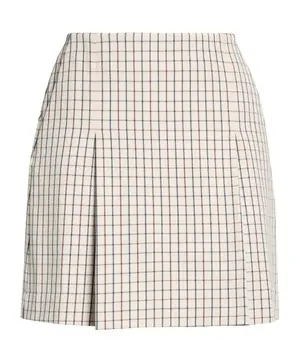 Tory Burch Checked Pleated Skirt