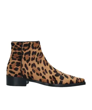 Dolce & Gabbana Leopard-print Ankle Boots - Black