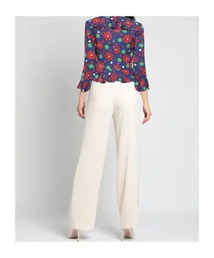 Saint Laurent Floral Print V-neck Blouse