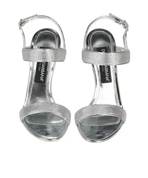 Dolce & Gabbana Metallic Thin Heel Sandals