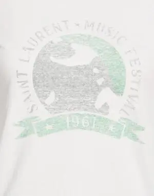 Saint Laurent Logo Crew Neck T-shirt