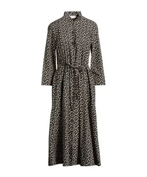 Tory Burch Printed Long-sleeve Dress