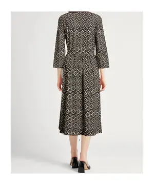 Tory Burch Printed Long-sleeve Dress