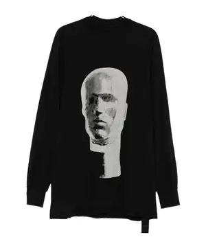 Rick Owens Jumbo Long Sleeved T-shirt - Black