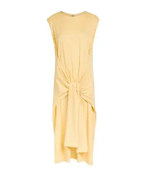 TOTEME Toteme Jersey Tie-Waist Midi Dress Nude