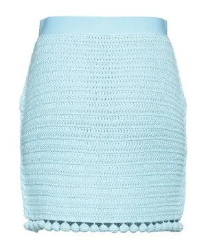 Burberry Solid Color Knit Midi Skirt