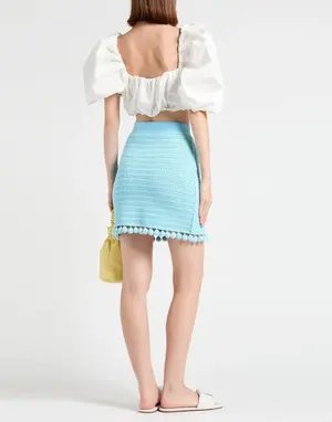 Burberry Solid Color Knit Midi Skirt