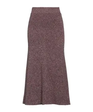Chloé Ribbed Knit A-line Midi Skirt