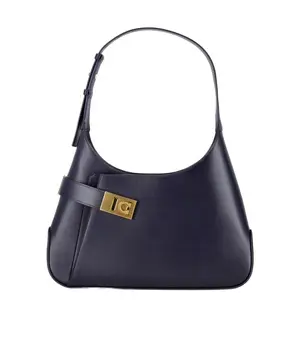 FERRAGAMO Hobo Shoulder Bag - Black