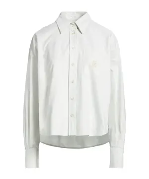 Brunello Cucinelli Minimalist Solid Color Long-sleeve Shirt - White