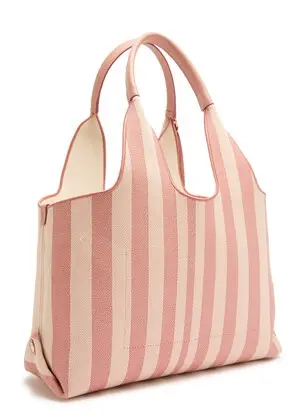 Chloé Striped Canvas Tote Bag