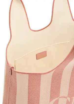 Chloé Striped Canvas Tote Bag