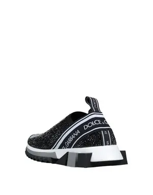 Dolce & Gabbana Embellished Knit Low-top Sneakers